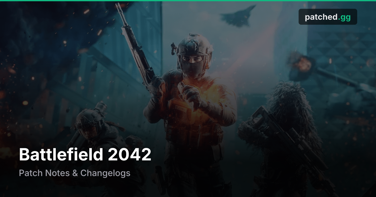Battlefield 2042 Patch Notes & Updates | Patched