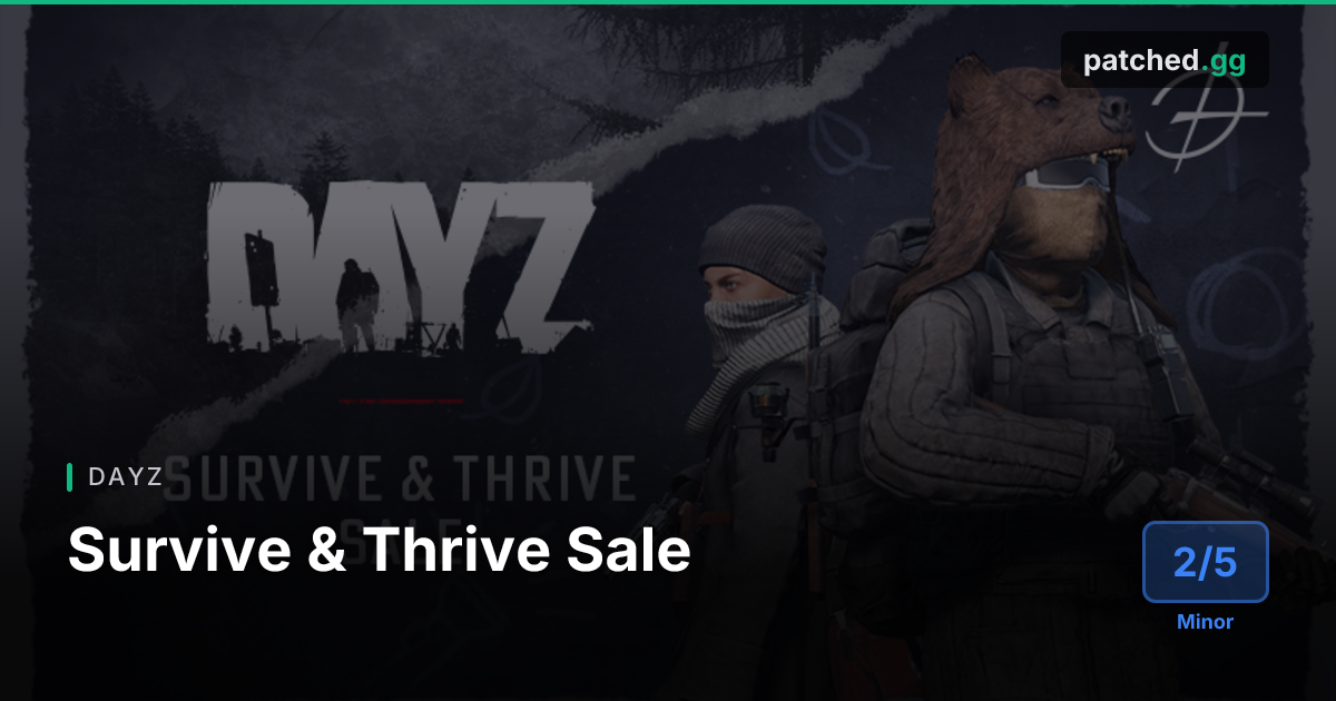 DayZ v1.29 — Audio Overhaul & Badlands Tease | Patched