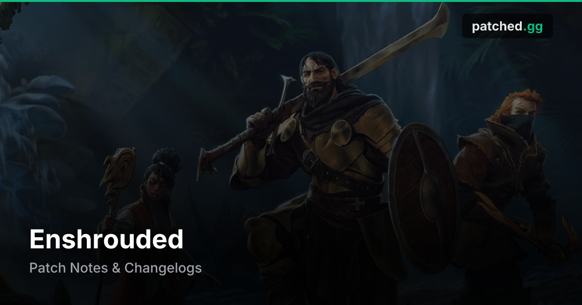 Enshrouded Patch Notes & Updates | Patched