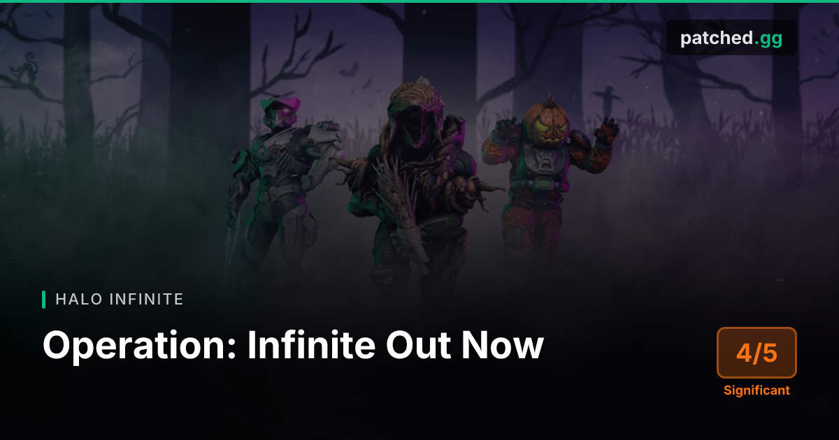 Halo Infinite Operation: Infinite Patch Notes — Final Major Update ...