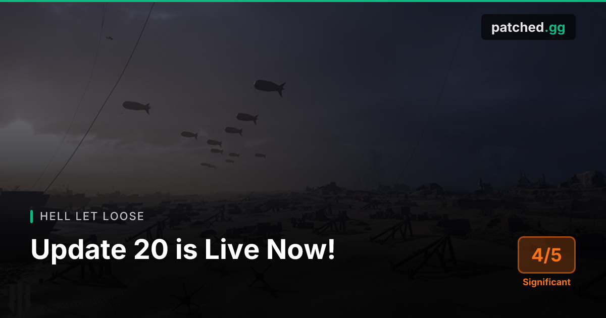 Hell Let Loose v20 — New Juno Beach Map | Patched