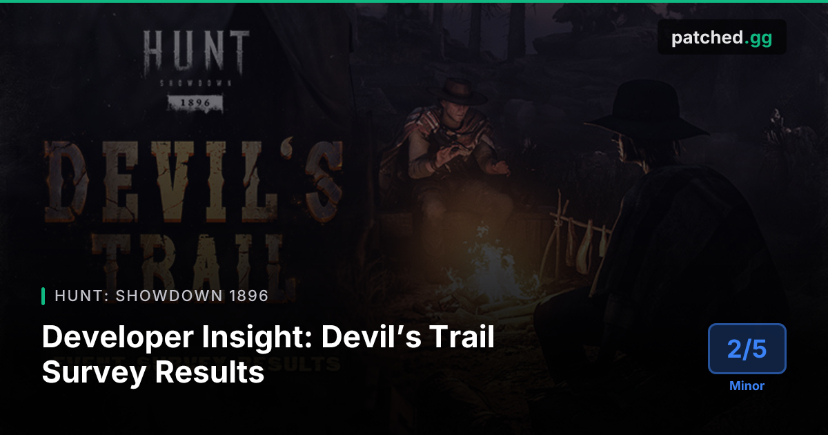 Hunt: Showdown 1896 — Update 2.8 Preview | Patched