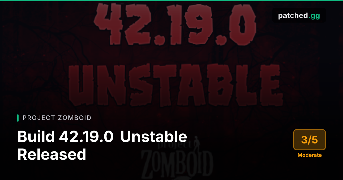 Project Zomboid v42.19.0 — Controller Re-Map | Patched