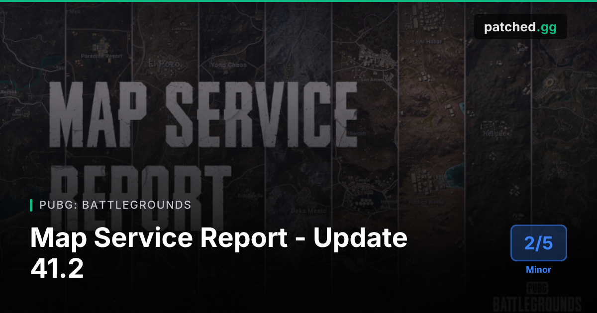 PUBG v41.2 — Map Selection & New Rotations | Patched
