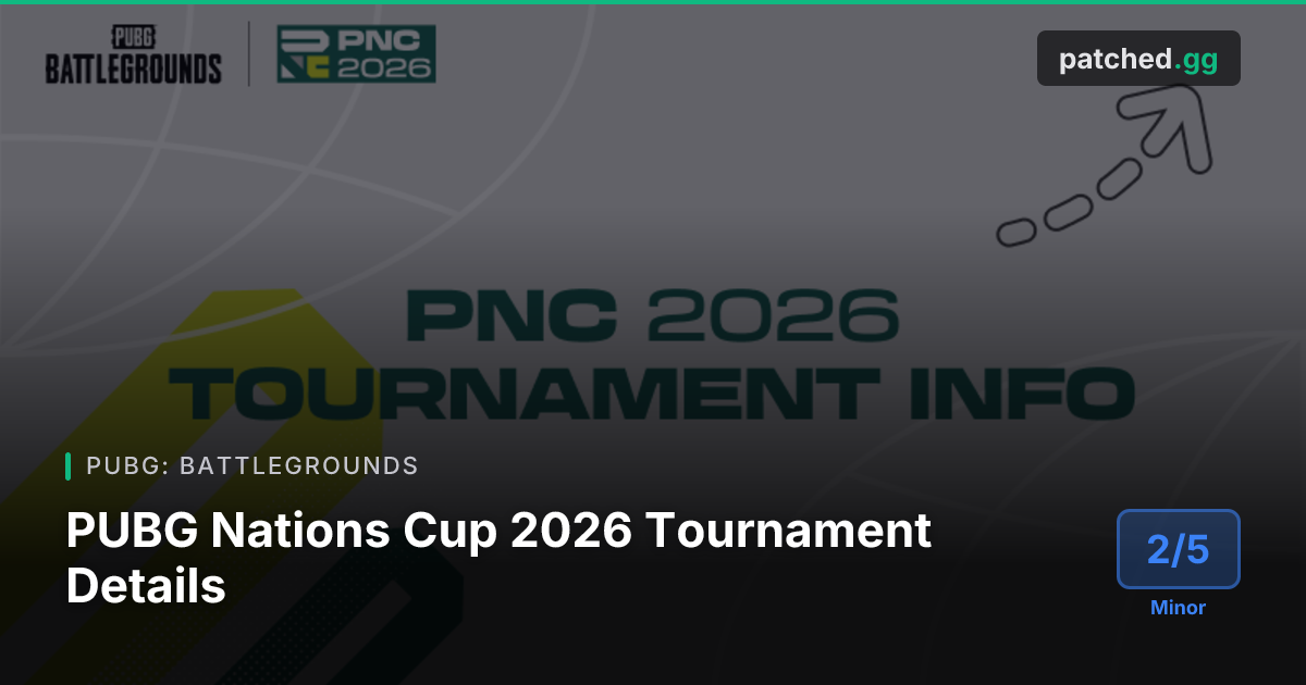 PUBG vPNC 2026 — Tournament Rules & Gameplay | Patched