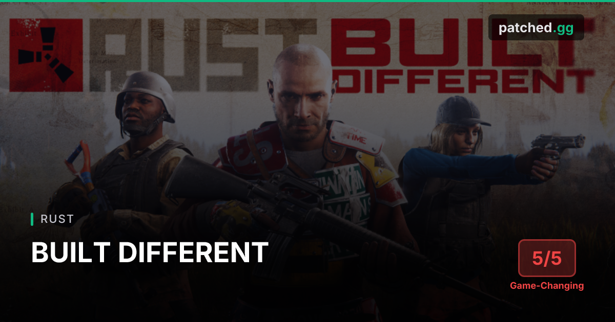 Rust vBuilt Different — Player Overhaul & M16A2 | Patched