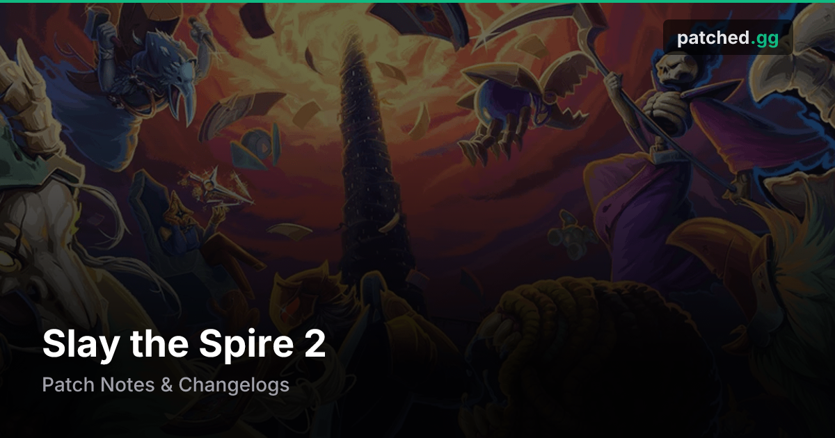 Slay the Spire 2 Patch Notes & Updates | Patched