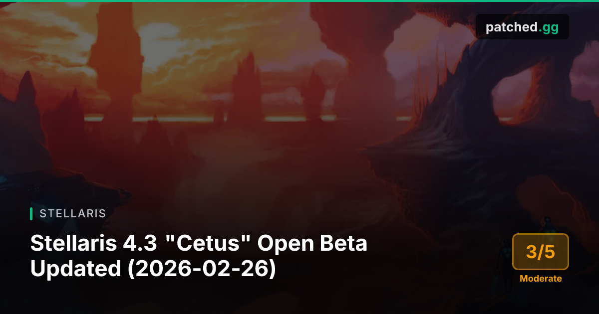 Stellaris 4.3 'Cetus' Open Beta Update — Mutagenic Spa & Trade Buffs ...