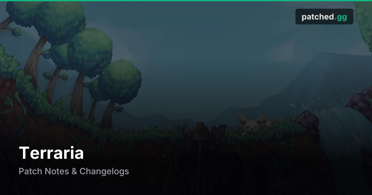 Terraria Patch Notes & Updates | Patched