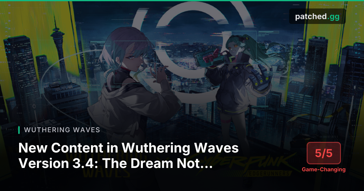 Wuthering Waves v3.4 — Cyberpunk Collab | Patched